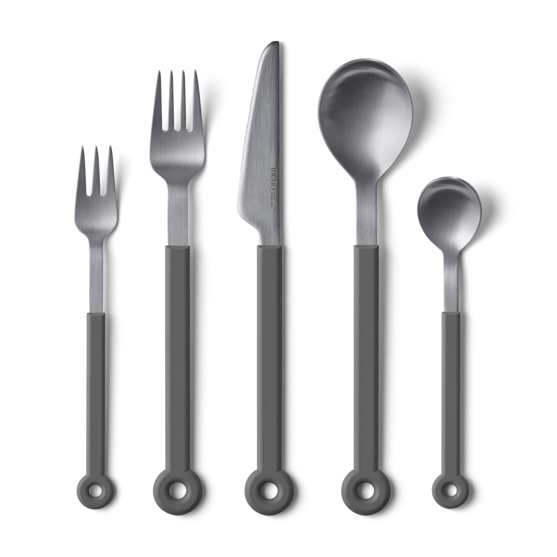 Buy Mono Ring - Grey Flatware Set, 5pc at Counterpoint Design Resources