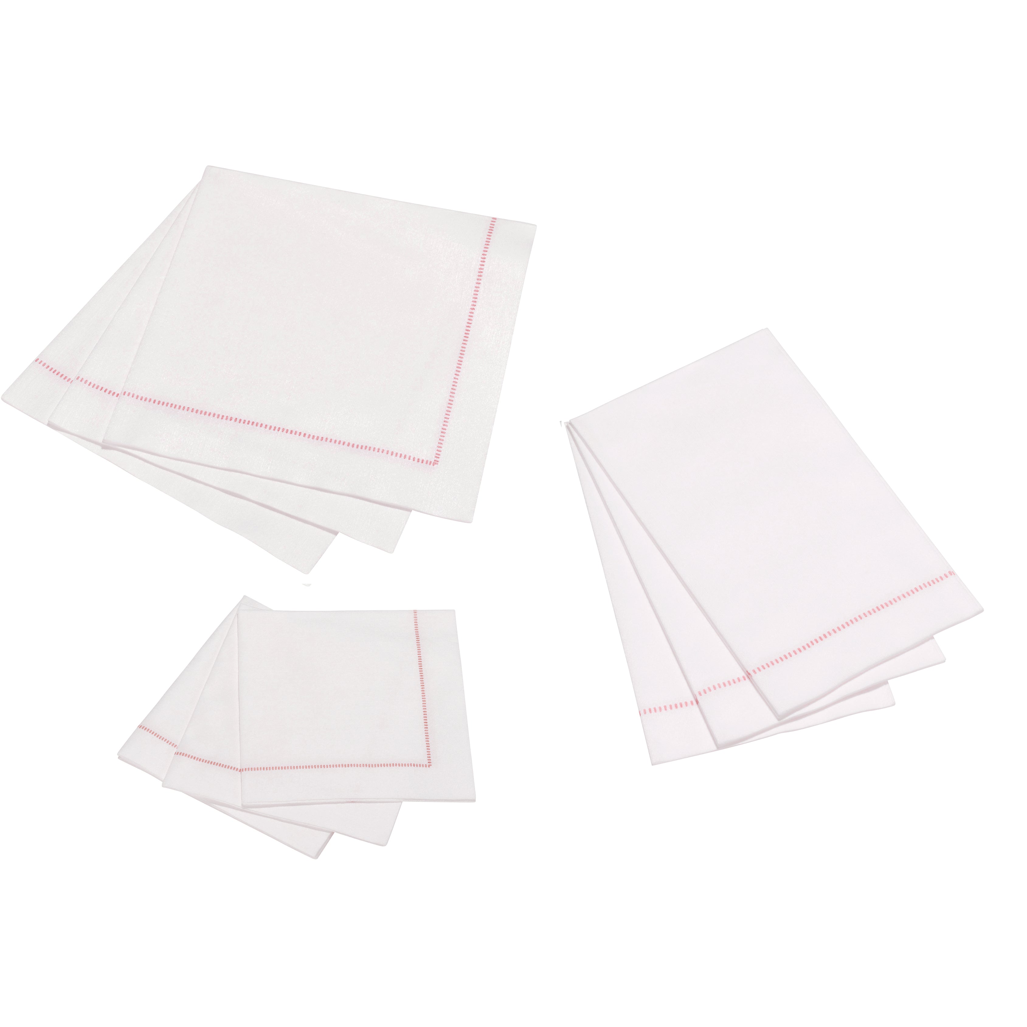 The Napkins Hemstitch Napkins - Ruby Red, 25pcs | Counterpoint Design ...